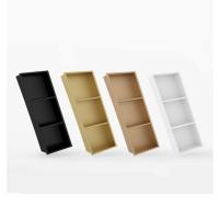 China Stainless Steel Shower Niche Recessed Storage Shelf Brushed Black 300x600mm for sale