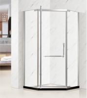 China Stainless Steel Sliding Shower Door Enclosure Custom Size Tempered Glass 8mm for sale