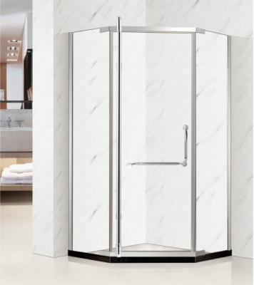 China Stainless Steel Sliding Shower Door Enclosure Custom Size Tempered Glass 8mm for sale