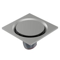 China Brushed Stainless Steel Floor Drain Grate 150x150mm Heavy Duty Car Wash Sink Waste Trap for sale