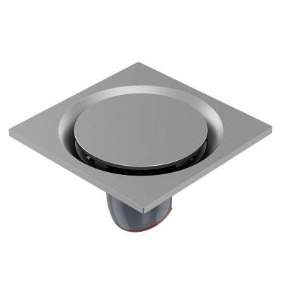 China Brushed Stainless Steel Floor Drain Grate 150x150mm Heavy Duty Car Wash Sink Waste Trap for sale
