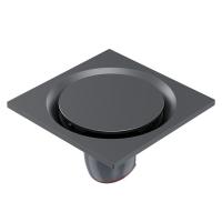China Brushed Stainless Steel Floor Drain Grate 150x150mm Heavy Duty Car Wash Sink Waste Trap for sale