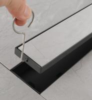China 304 Stainless Steel Gold Floor Drain 150x150mm Odor Proof for Bathroom Commercial Kitchen for sale