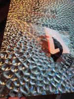 China 1kg Water Ripple Corrugated Hammered Decorative Stainless Steel Sheet 201 304 316 Grade for sale
