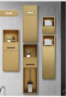 China Stainless Steel 3-in-1 Hand Towel Box 600x600mm for Hotel Bathroom Organization for sale