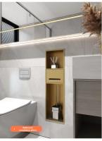 China Stainless Steel 3-in-1 Hand Towel Box 600x600mm for Hotel Bathroom Organization for sale