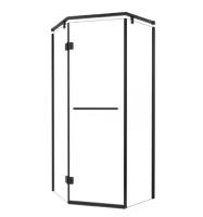 China Customizable Sliding Door Shower Enclosure Stainless Steel Tempered Glass 8mm for sale