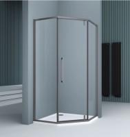 China Customizable Sliding Door Shower Enclosure Stainless Steel Tempered Glass 8mm for sale