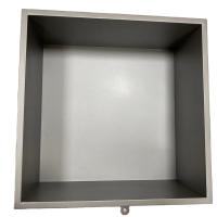 China Square Tile Glossy Stainless Steel Alcove Recessed Cabinet 600x600mm Finished Product for sale