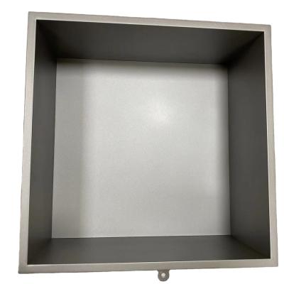 China Square Tile Glossy Stainless Steel Alcove Recessed Cabinet 600x600mm Finished Product for sale