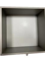 China Square Tile Glossy Stainless Steel Alcove Recessed Cabinet 600x600mm Finished Product for sale