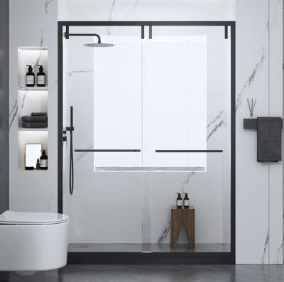 China Stainless Steel Sliding Shower Enclosure 8mm Tempered Glass Custom Size for sale