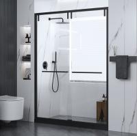 China Stainless Steel Sliding Shower Enclosure 8mm Tempered Glass Custom Size for sale