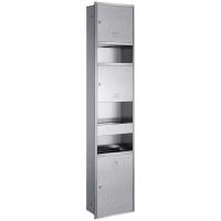 China Stainless Steel Shower Niche 304 Grade Recessed Wall Shelf for Hotel Bathroom Storage for sale