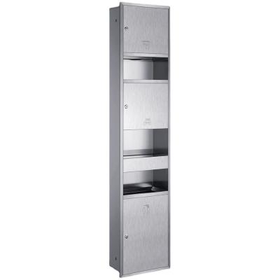 China Stainless Steel Shower Niche 304 Grade Recessed Wall Shelf for Hotel Bathroom Storage for sale