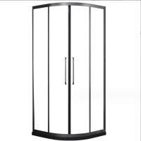 China Stainless Steel Corner Shower Enclosure 8mm Tempered Glass Sliding Door Custom Size for sale