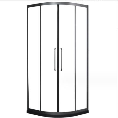 China Stainless Steel Corner Shower Enclosure 8mm Tempered Glass Sliding Door Custom Size for sale