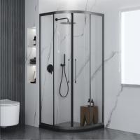 China Stainless Steel Corner Shower Enclosure 8mm Tempered Glass Sliding Door Custom Size for sale