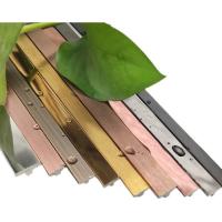 China 1kg T-Shaped Stainless Steel Floor Tile Transition Belt 2m Length for Furniture Interior Design for sale