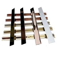 China 1kg T-Shaped Stainless Steel Floor Tile Transition Belt 2m Length for Furniture Interior Design for sale