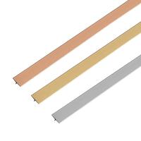 China 201 304 Stainless Steel T Profile Tile Trim Strip Mirror Gold PVD Polished for Wall Floor Decoration for sale