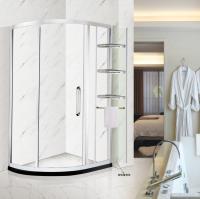China Custom Size Stainless Steel Sliding Door Shower Enclosure 8mm Tempered Glass for sale
