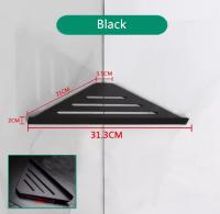 China Brushed Finish Triangular Shower Shelf Caddy for Wall Mount Bathroom Storage Rack for sale