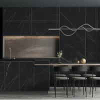China Polished Glazed Marble Look Porcelain Slab 1200x2400mm for Lobby Wall Covering for sale