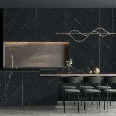 China Polished Glazed Marble Look Porcelain Slab 1200x2400mm for Lobby Wall Covering for sale