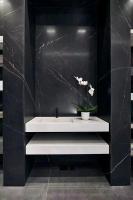 China Polished Glazed Marble Look Porcelain Slab 1200x2400mm for Lobby Wall Covering for sale