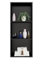 China Brushed Gunmetal Black Stainless Steel Wall Niche for Shower Room 12x24 Inch for sale