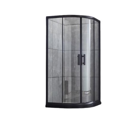 China Sliding Door Shower Enclosure Stainless Steel Frame Tempered Glass Custom Size for sale