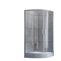 China Stainless Steel Sliding Door Shower Enclosure 8mm Tempered Glass Custom Size for sale