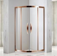 China Stainless Steel Sliding Door Shower Enclosure 8mm Tempered Glass Custom Size for sale