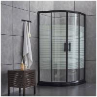 China Stainless Steel Sliding Door Shower Enclosure Custom Size Tempered Glass Bathroom for sale
