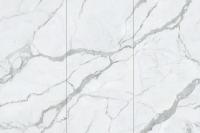China Marble Look Glossy Polished Glazed Porcelain Slab Wall Tile 1200x2400mm 9mm Thick for Living Room for sale