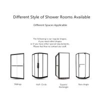 China Stainless Steel Sliding Door Shower Enclosure Custom Size Tempered Glass Bathroom for sale