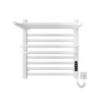 China Electric Heated Towel Warmer 87cm Wall Mounted Drying Rack SPCC Carbon Steel Modern Design for sale