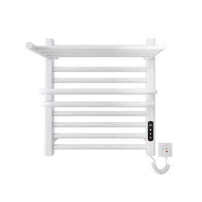 China Electric Heated Towel Warmer 87cm Wall Mounted Drying Rack SPCC Carbon Steel Modern Design for sale
