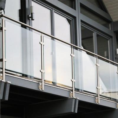 China Stainless Steel Glass Railing Mirror Polish Finish 1100mm Height Per Meter for sale