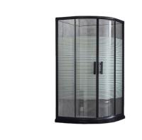 China Stainless Steel Frame Round Tray Sliding Door Shower Room Custom Size 304 Grade for sale