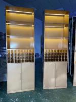 China Stainless Steel Thermostatic Red Wine Cabinet 120 Bottle Capacity Custom Size for sale
