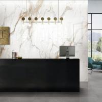 China Glazed Porcelain Marble Look Slab Tile 1200x2400mm 9mm Thick for Floor Wall Living Room for sale
