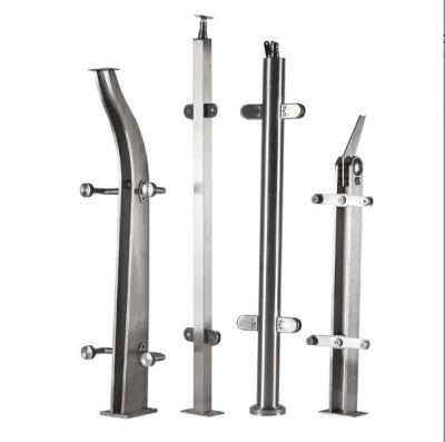 China Stainless Steel 304 316 Stair Balustrade Brackets for Terrace Deck Railing 1050mm Height for sale