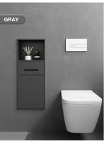 China 304 Stainless Steel Bathroom Wall Shower Niche with LED Lights for Hotel Remodel for sale