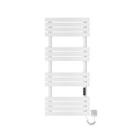 China Carbon Steel Bathroom Electric Heated Towel Rail 87cm Wall Mounted Towel Warmer for sale