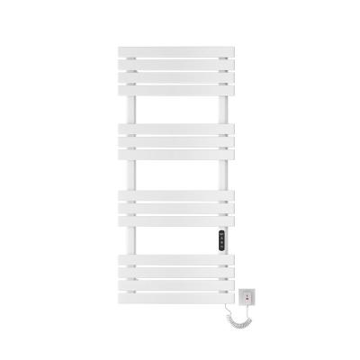 China Carbon Steel Bathroom Electric Heated Towel Rail 87cm Wall Mounted Towel Warmer for sale