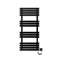 China Carbon Steel Bathroom Electric Heated Towel Rail 87cm Wall Mounted Towel Warmer for sale