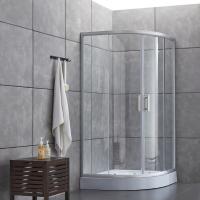 China Black Stainless Steel Sliding Door Shower Enclosure 8mm Tempered Glass Waterproof for sale