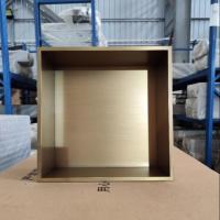 China Stainless Steel Shower Niche Shelf 300x600mm Waterproof Wall Douche for Bathroom Renovation for sale